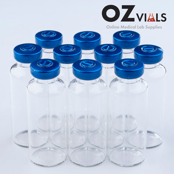 30ml Glass Vials Tubular 24x65mm Unsealed Unsterile Combo - OzVials